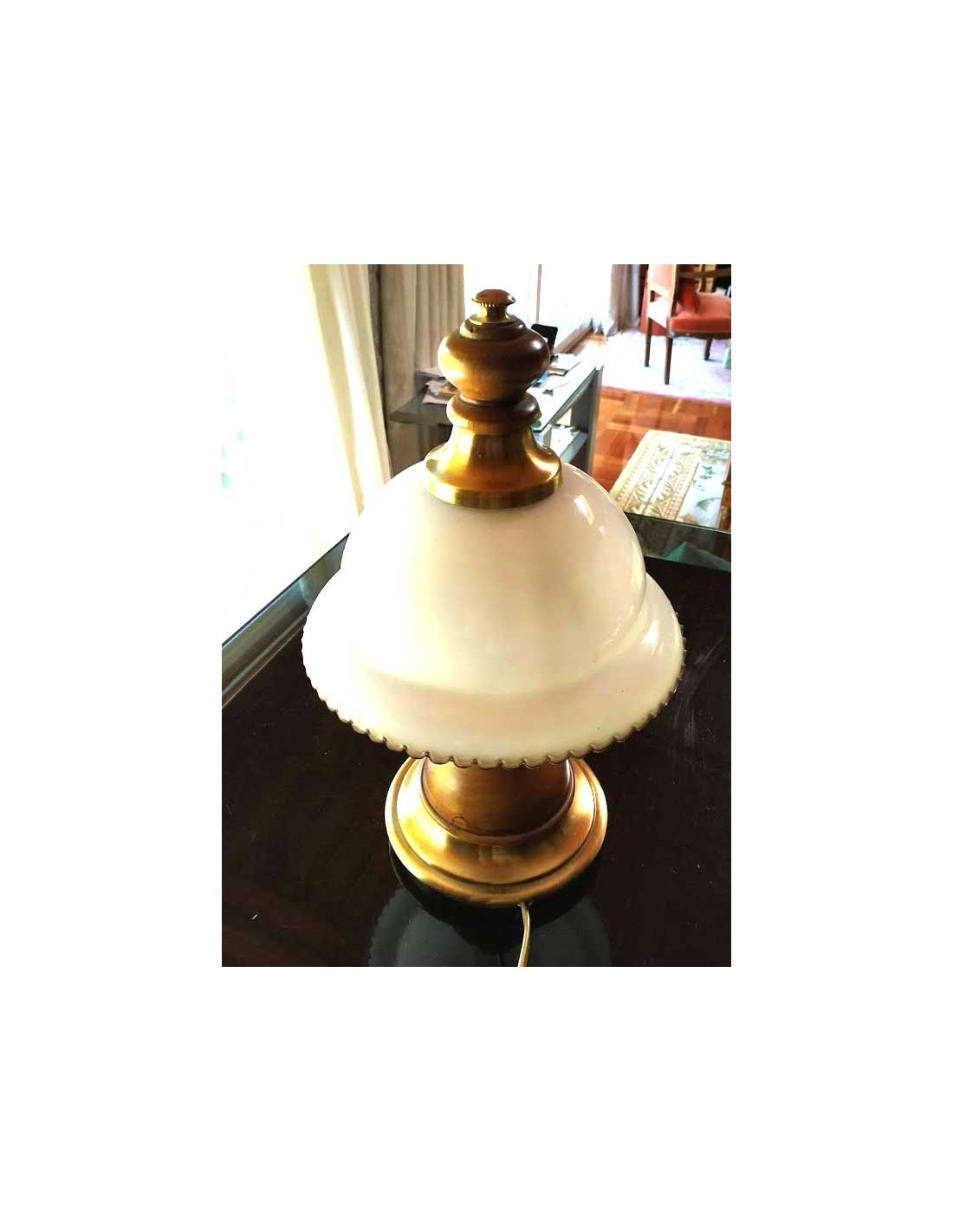 QUINQUÉ - LAMPARA NAVIERA DE MESA SIGLO XX, ART NOUVEAU