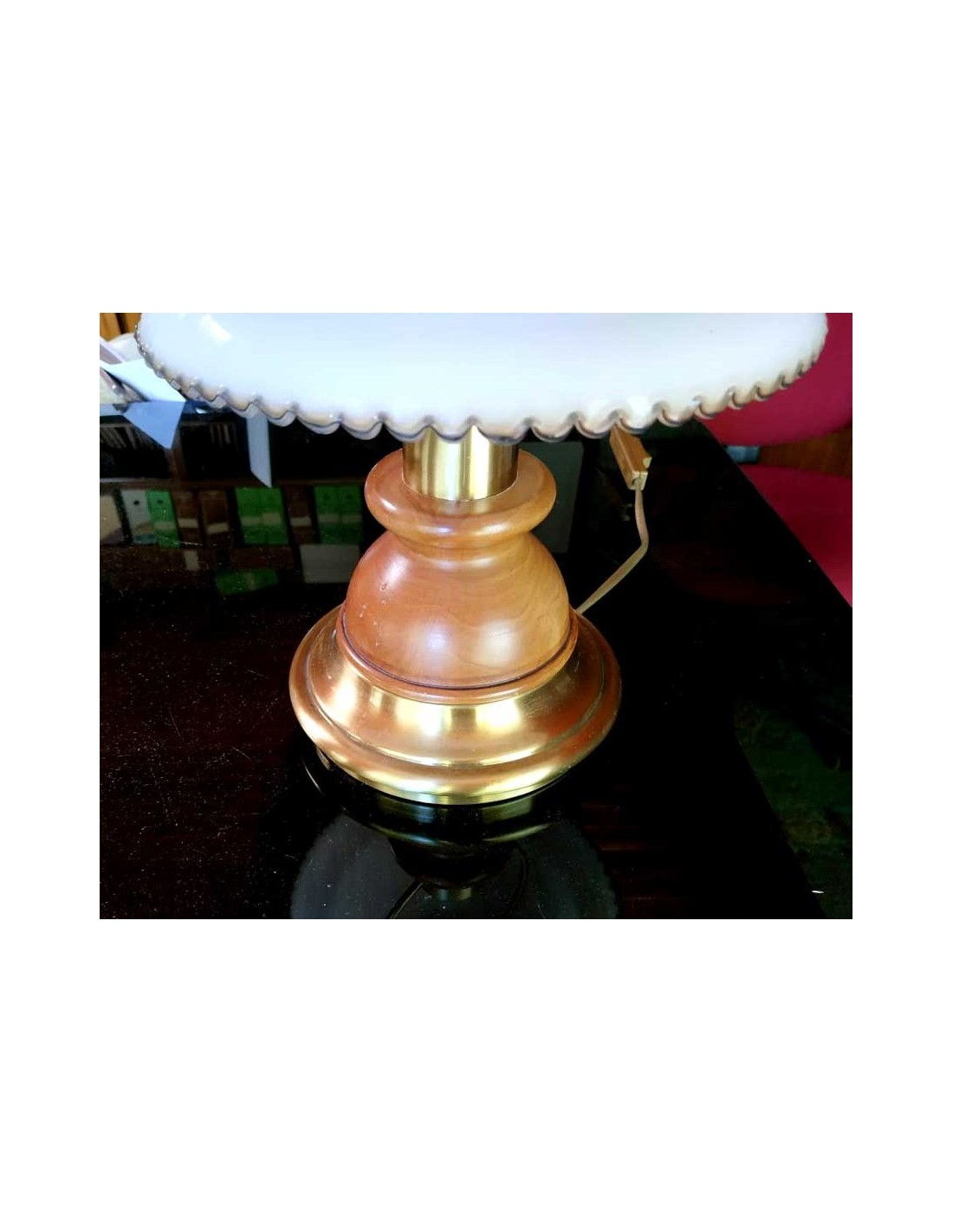 QUINQUÉ - LAMPARA NAVIERA DE MESA SIGLO XX, ART NOUVEAU